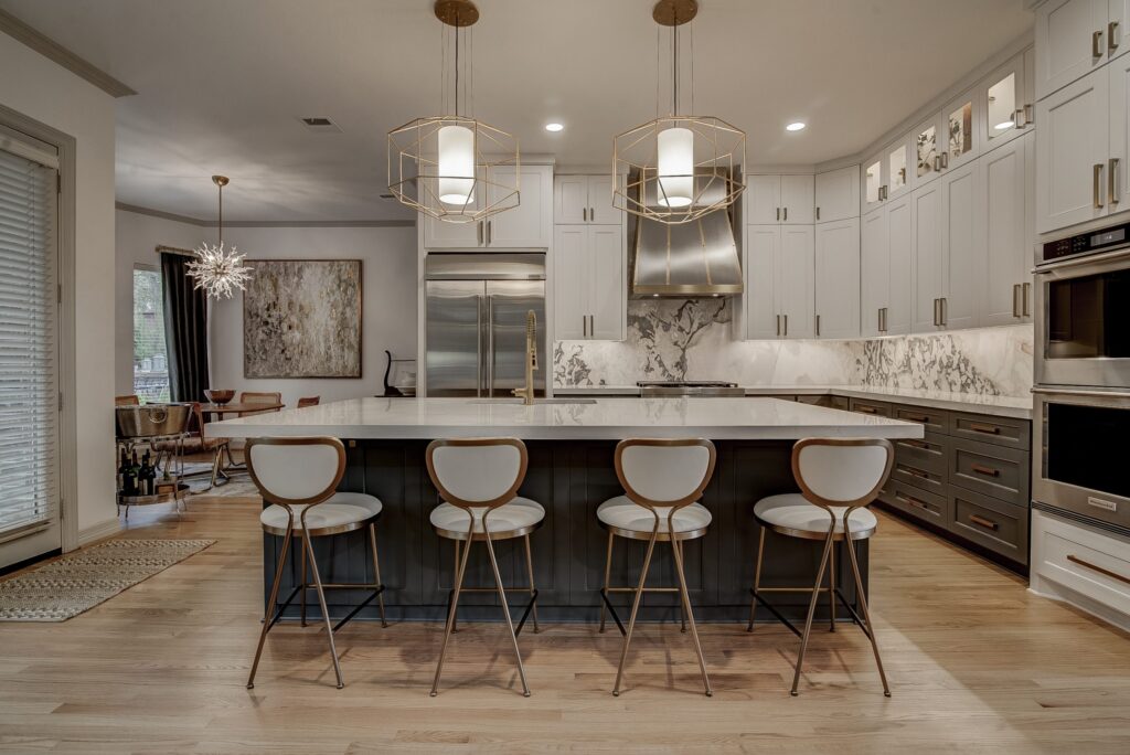 Keller Kitchen and Fireplace – Home Front Design Build